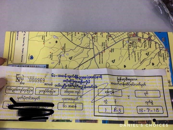 BNF Express - Myanmar Bus Ticket | Train to Bagan: The Extra Ordinary ...
